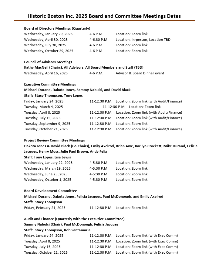 News & Resources - Historic Boston Inc (HBI)